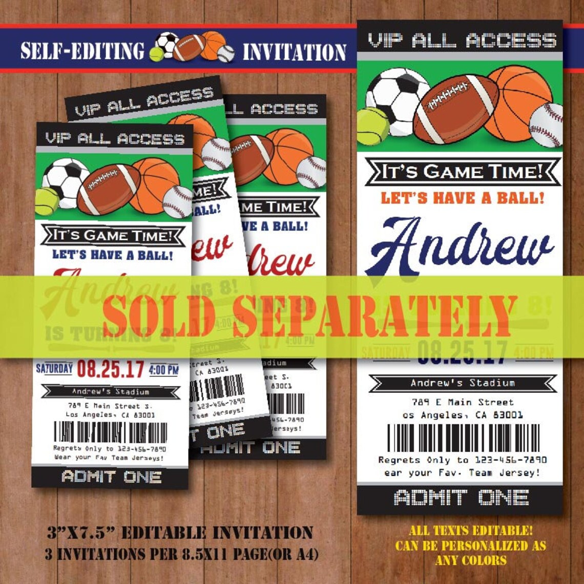 All Star Sport Birthday Favor Tags-self-editing Sport Thank | Etsy