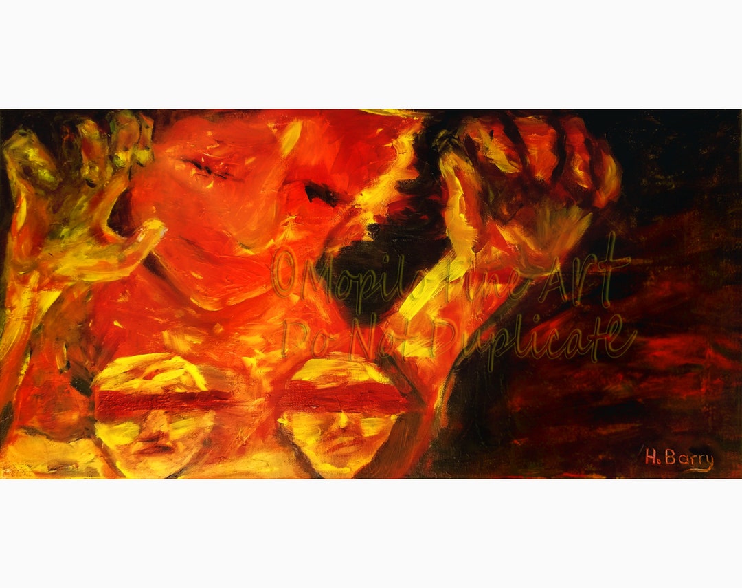 Mind Games Wall Art Decor Original Acrylic Painting Surreal Evocative ...