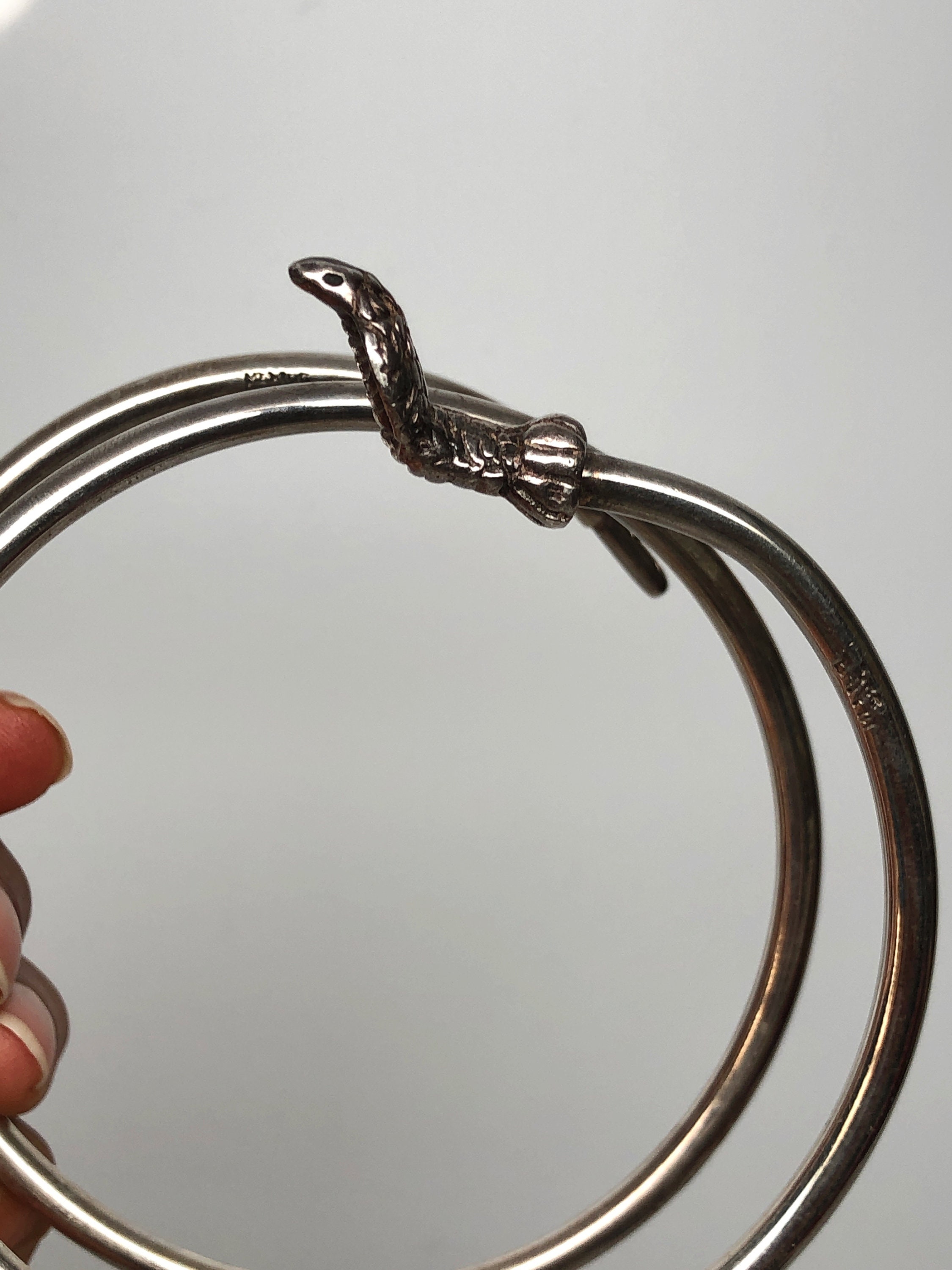 Cobra Snake Arm Bracelet Sterling Silver Mexico Arm Band | Etsy