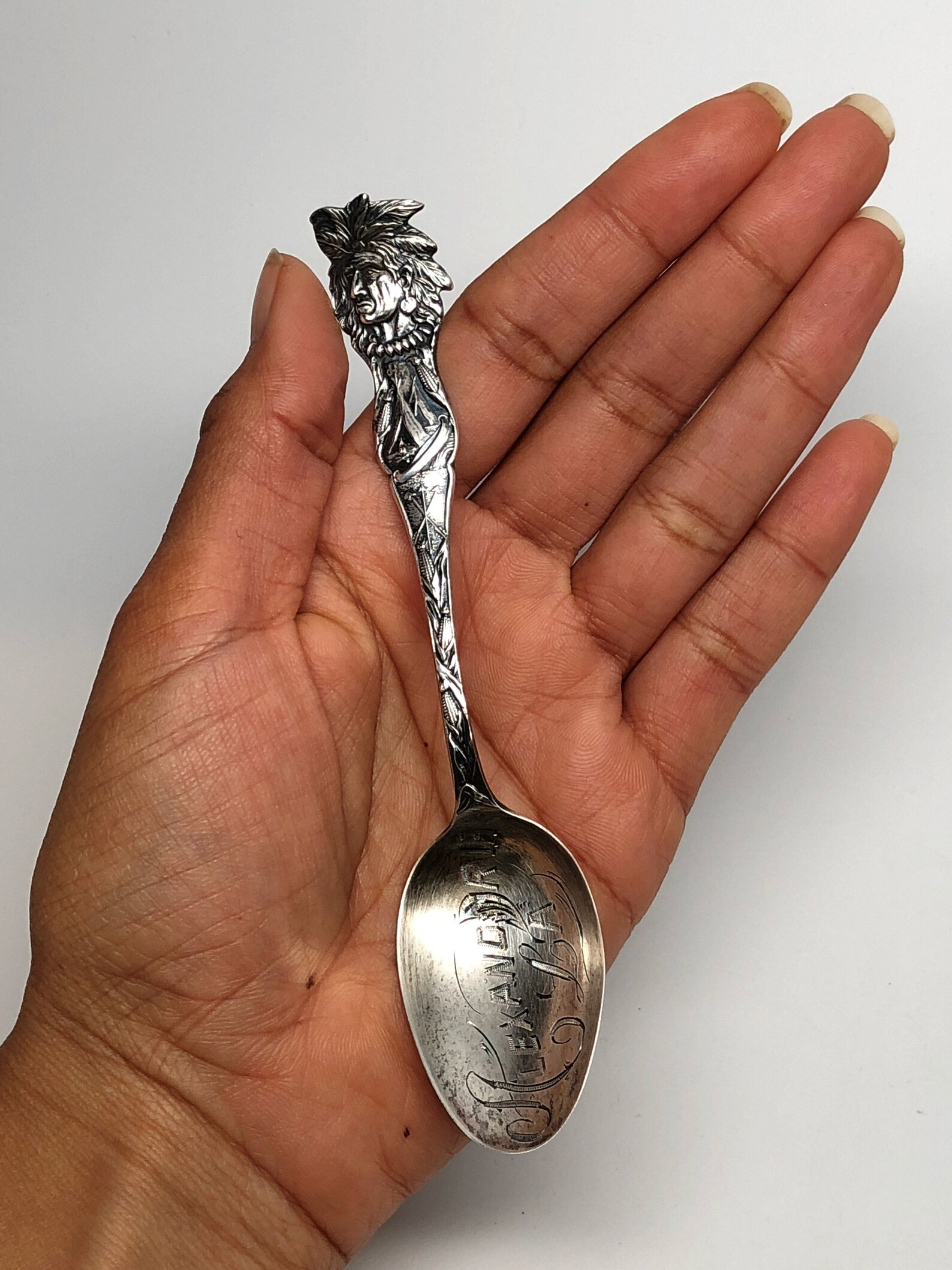 Indian Head Souvenir Tea Spoon Alexandria Louisiana - Etsy