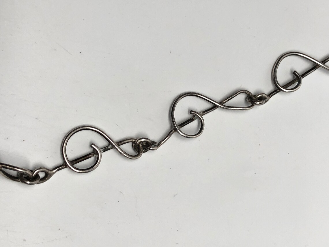 Treble Clef Music Notes Handmade Chain Necklace Sterling - Etsy