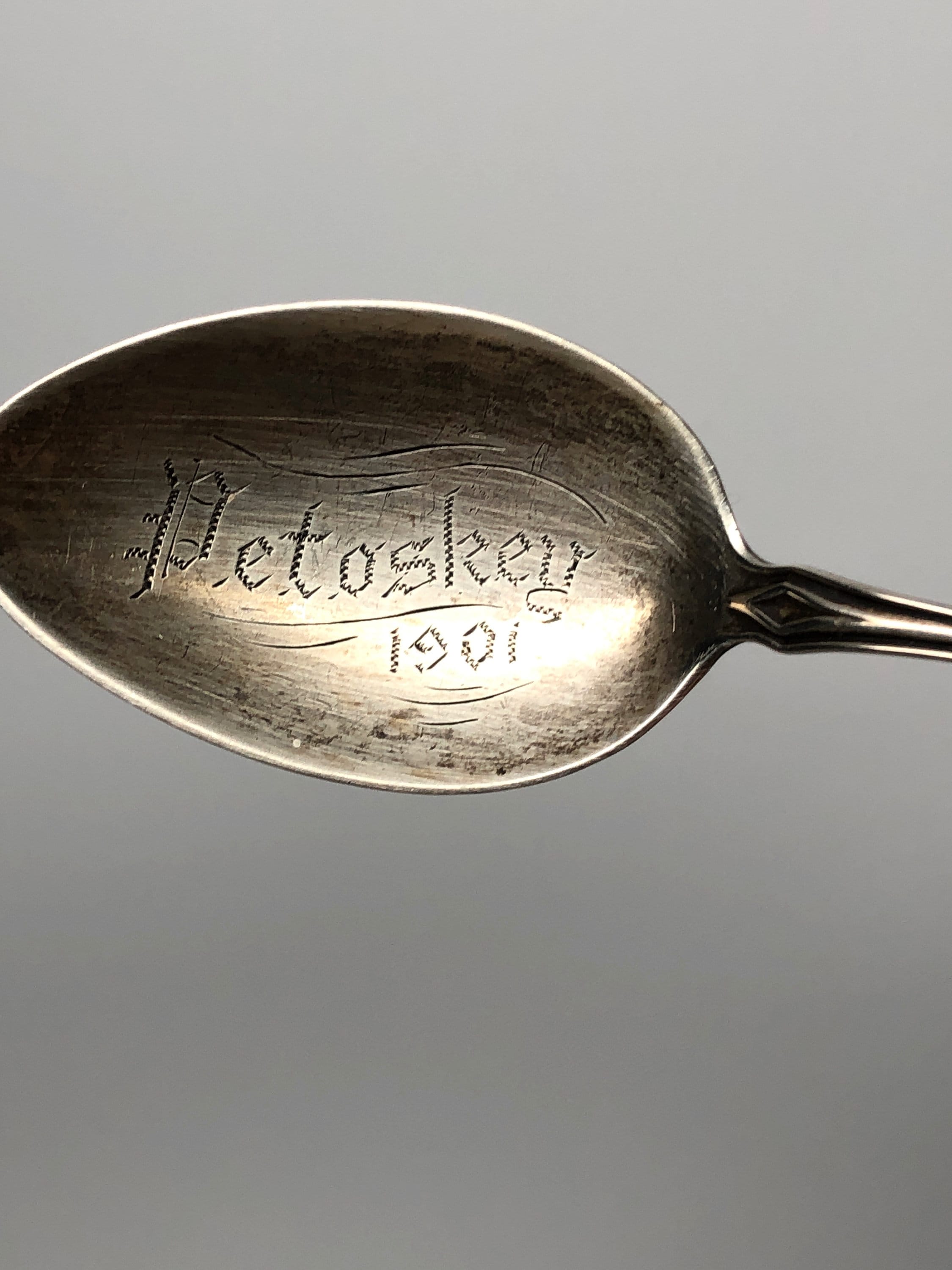 Indian Head Souvenir Tea Spoon Petosky Sterling Silver 5 | Etsy