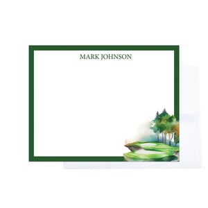 Golf Note Cards, Personalized Golf Note Cards, Couples Note Cards, Golf ...