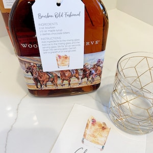 Old Fashioned Cocktail Recipe Gift Tags: Bourbon Drink, Set of 10 - Etsy