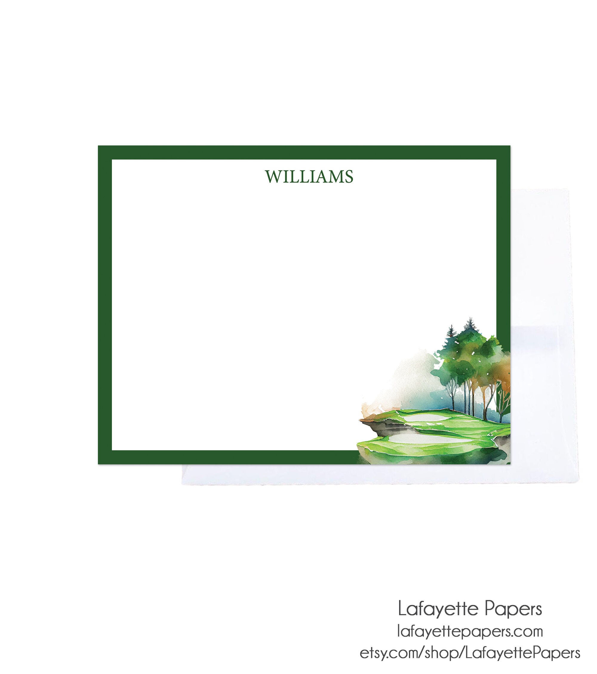 Golf Note Cards, Personalized Golf Note Cards, Couples Note Cards, Golf ...