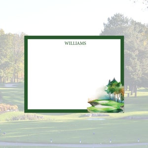 Golf Note Cards, Personalized Golf Note Cards, Couples Note Cards, Golf ...