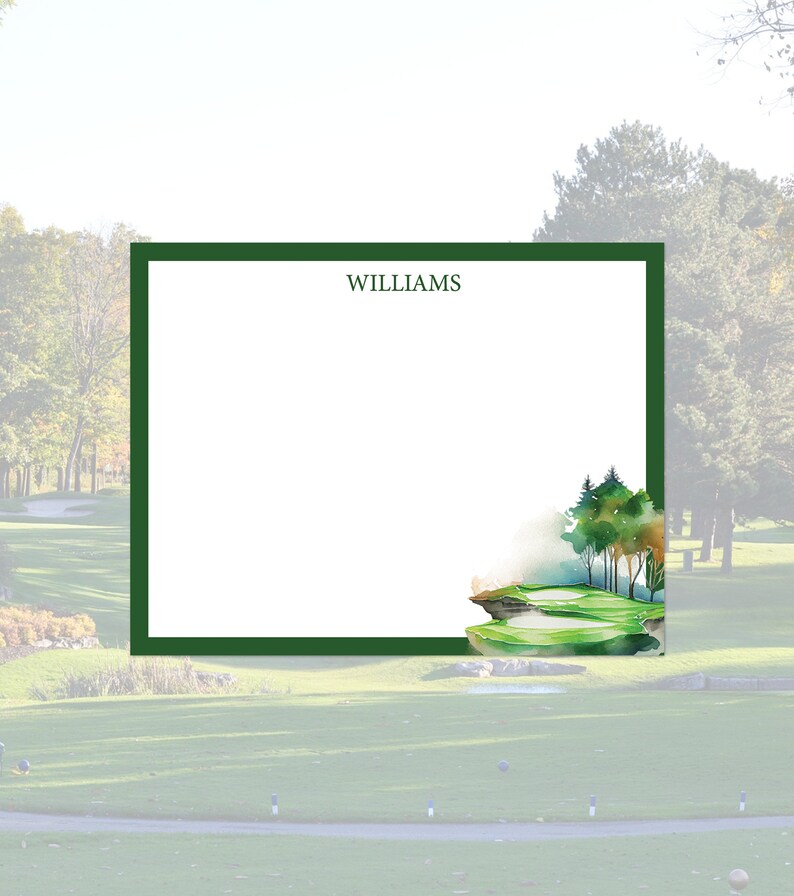 Golf Note Cards, Personalized Golf Note Cards, Couples Note Cards, Golf ...