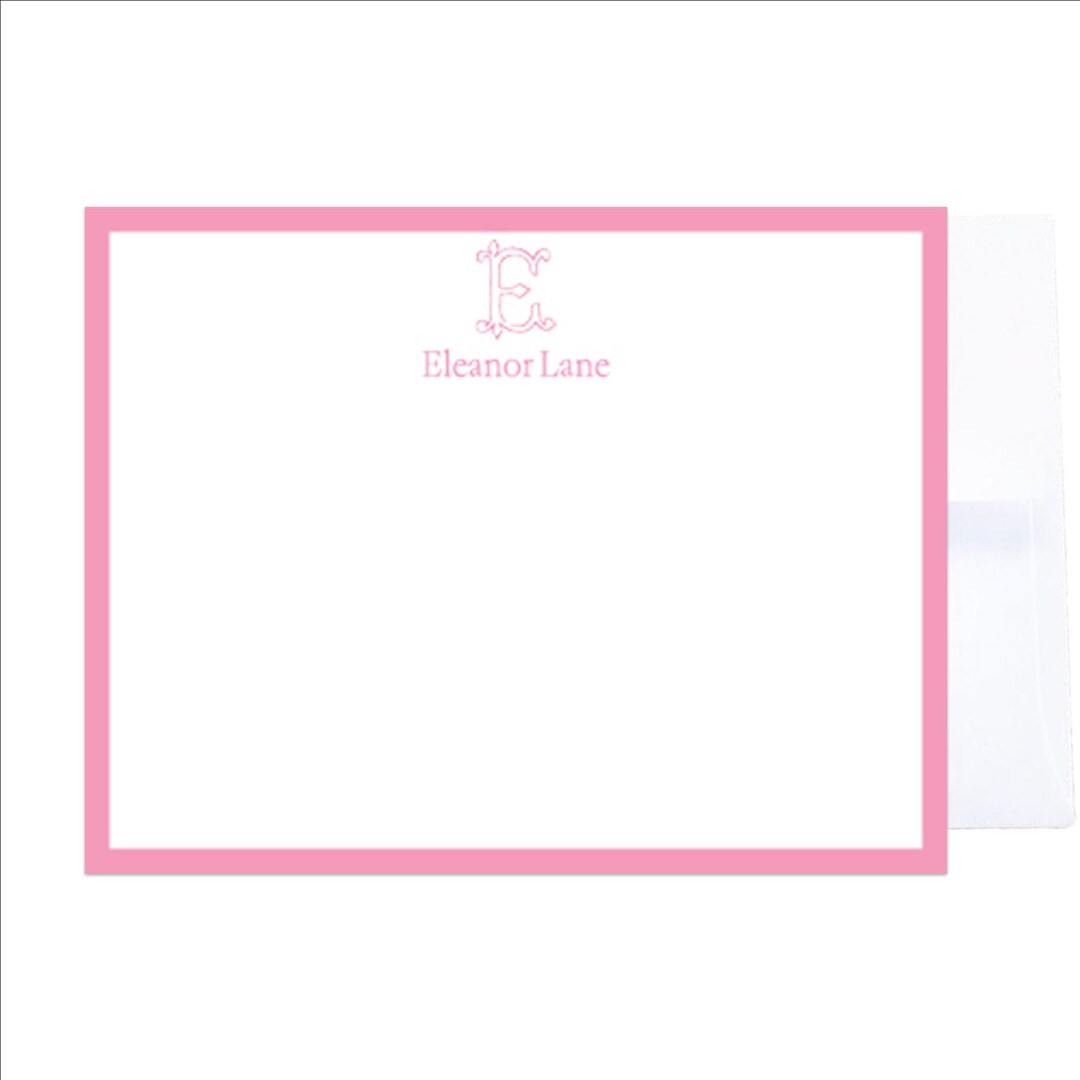 Personalized Initial Note Card Set: Custom Stationery Gifts - Etsy