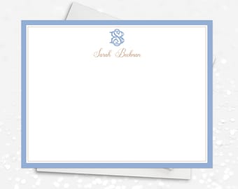 Interlocking Monogram Note Cards - Etsy