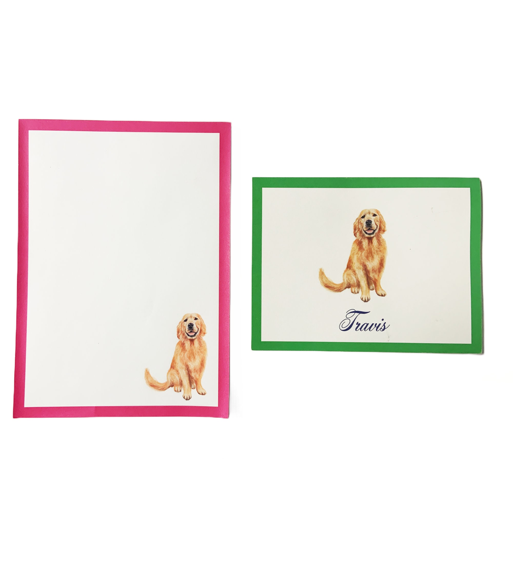 Golden Retriever Note Card Dog Note Cards Custom Stationery - Etsy