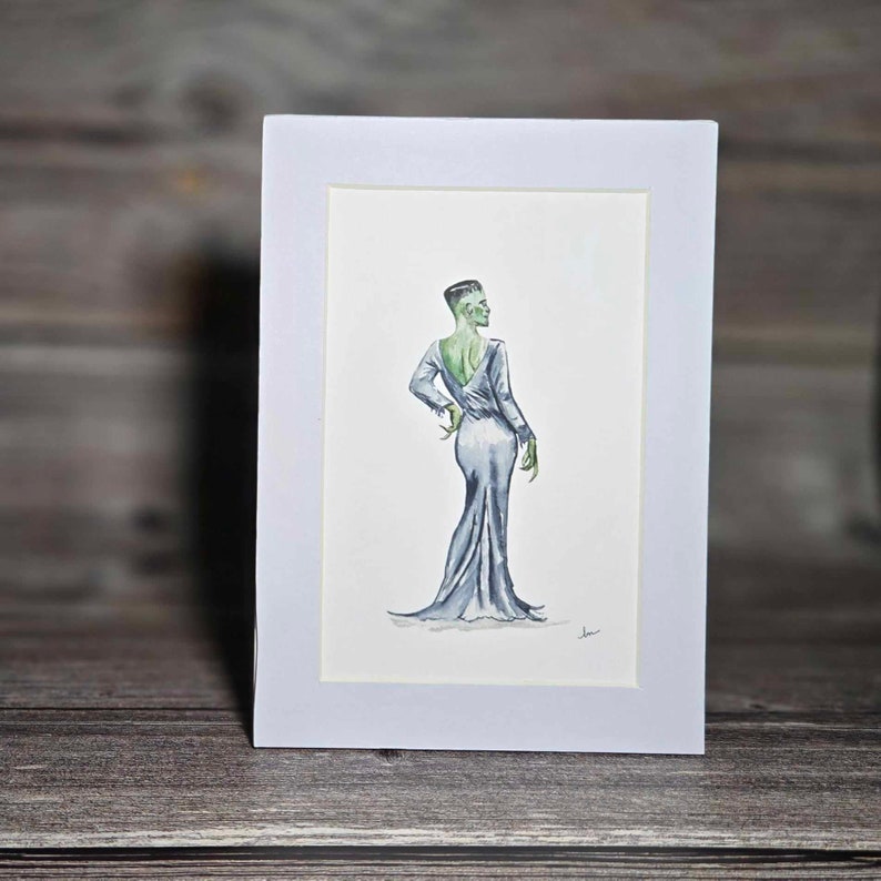 Frankenstein's Monster Watercolor Prints From Original Paintings Horror ...