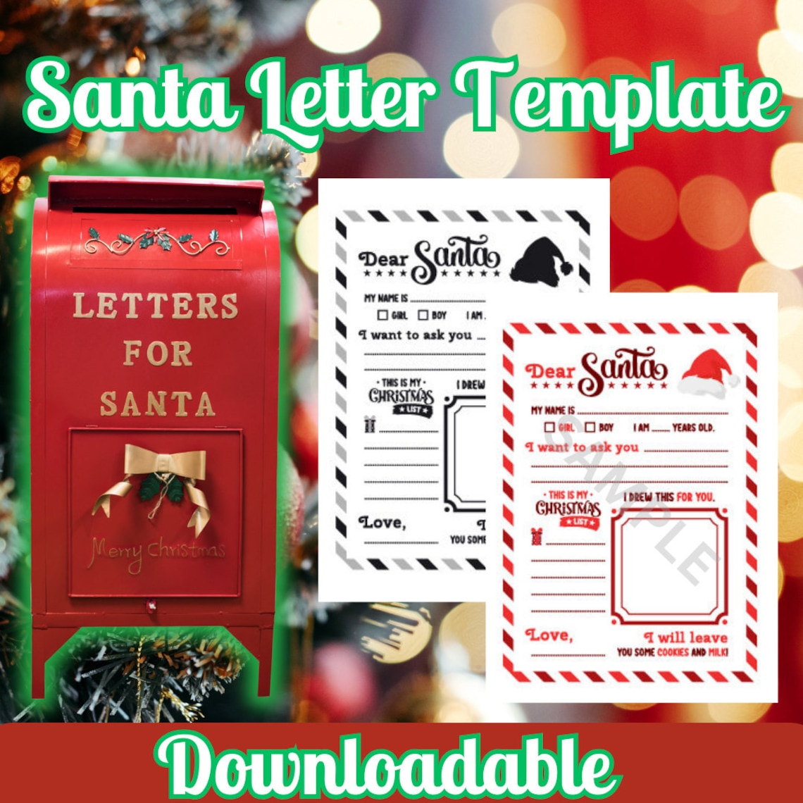 Magical Santa Letter, Northpole Letter, Reindeer Letter, Christmas ...
