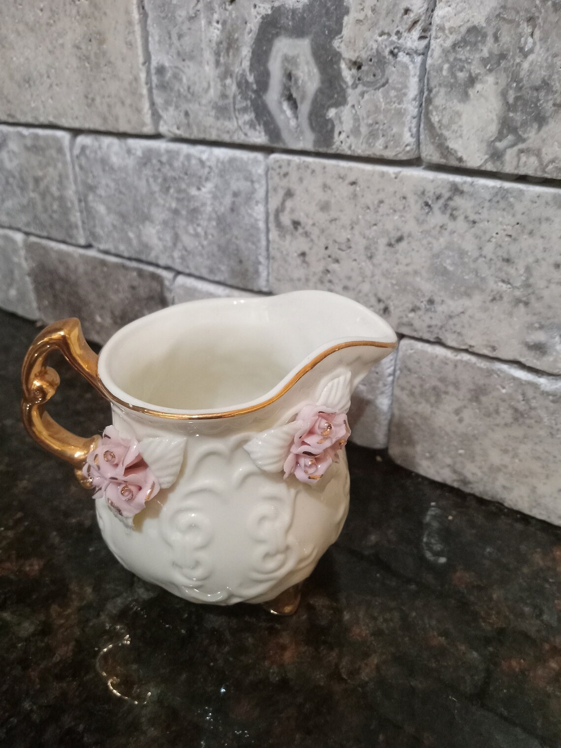 Vintage 6 Piece Tea Set Made by Cracker Barrel Ivory Porcelain With ...