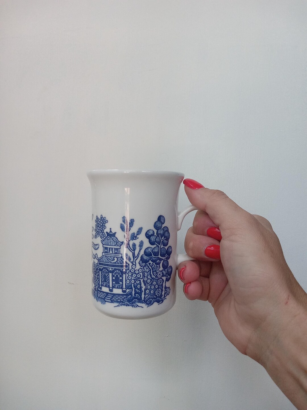Blue Willow Mug Set Made by Churchill-england - Etsy