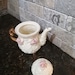 Vintage 6 Piece Tea Set Made by Cracker Barrel Ivory Porcelain With ...