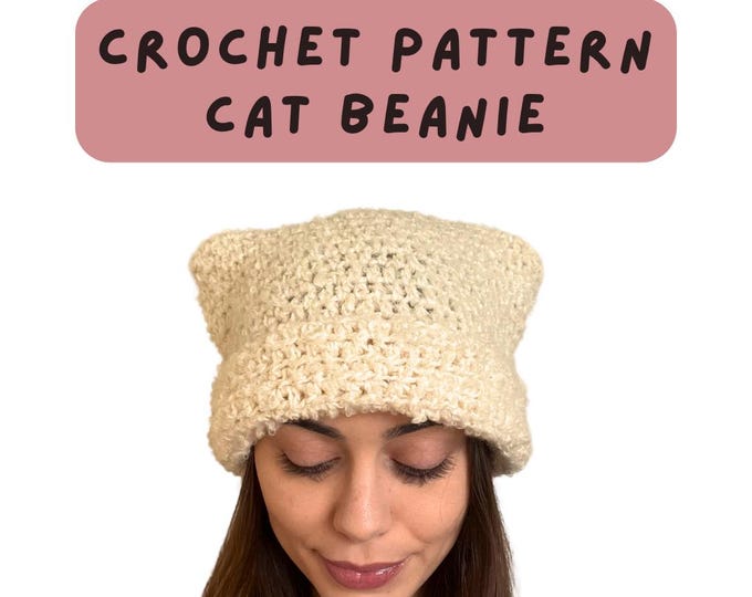 Technoblade Crochet Cat Beanie - Etsy