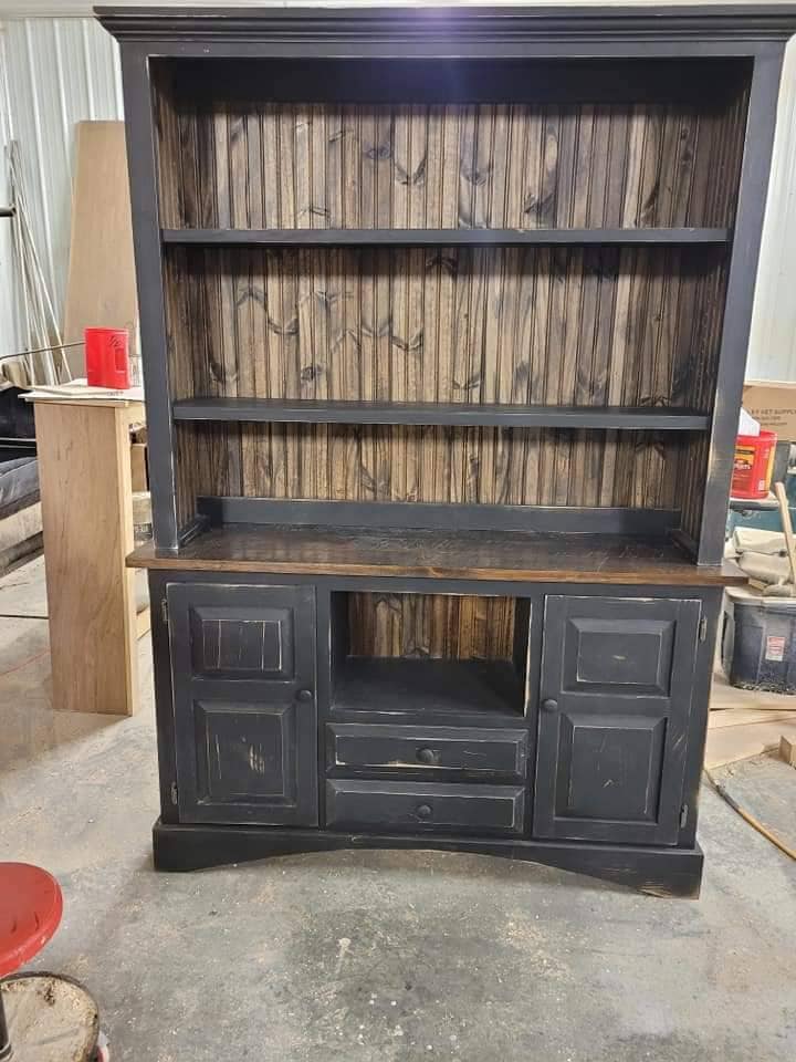 Primitive Country Hutch - Etsy