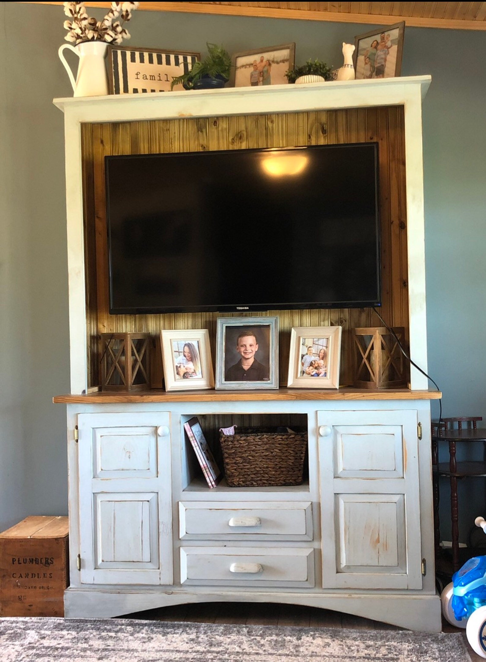 Primitive Country Hutch - Etsy