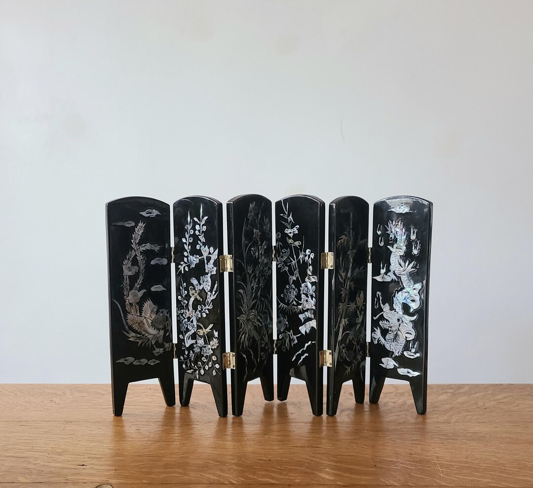 Chinoiserie Decor Table Top Divider Table Top Screen Asian Decor - Etsy