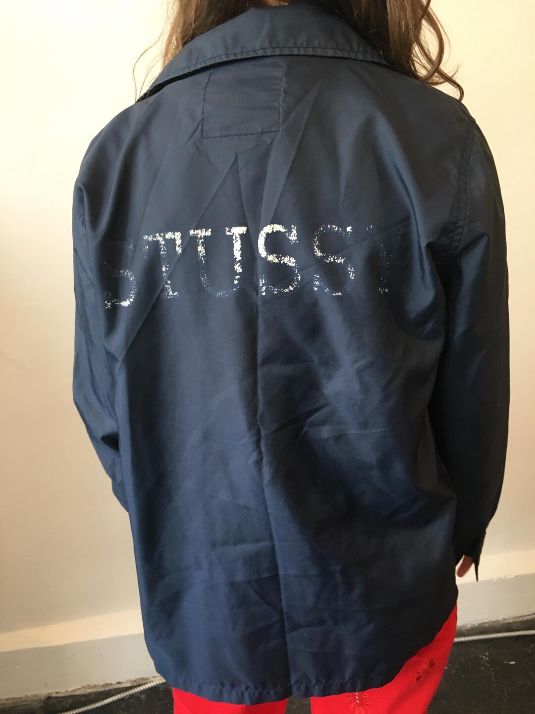 Stussy Nylon Jacket Rain Jacket Blue Jacket - Etsy
