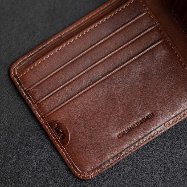 The Striker – Italian Leather Soccer Wallet | Football Wallet Gift for ...