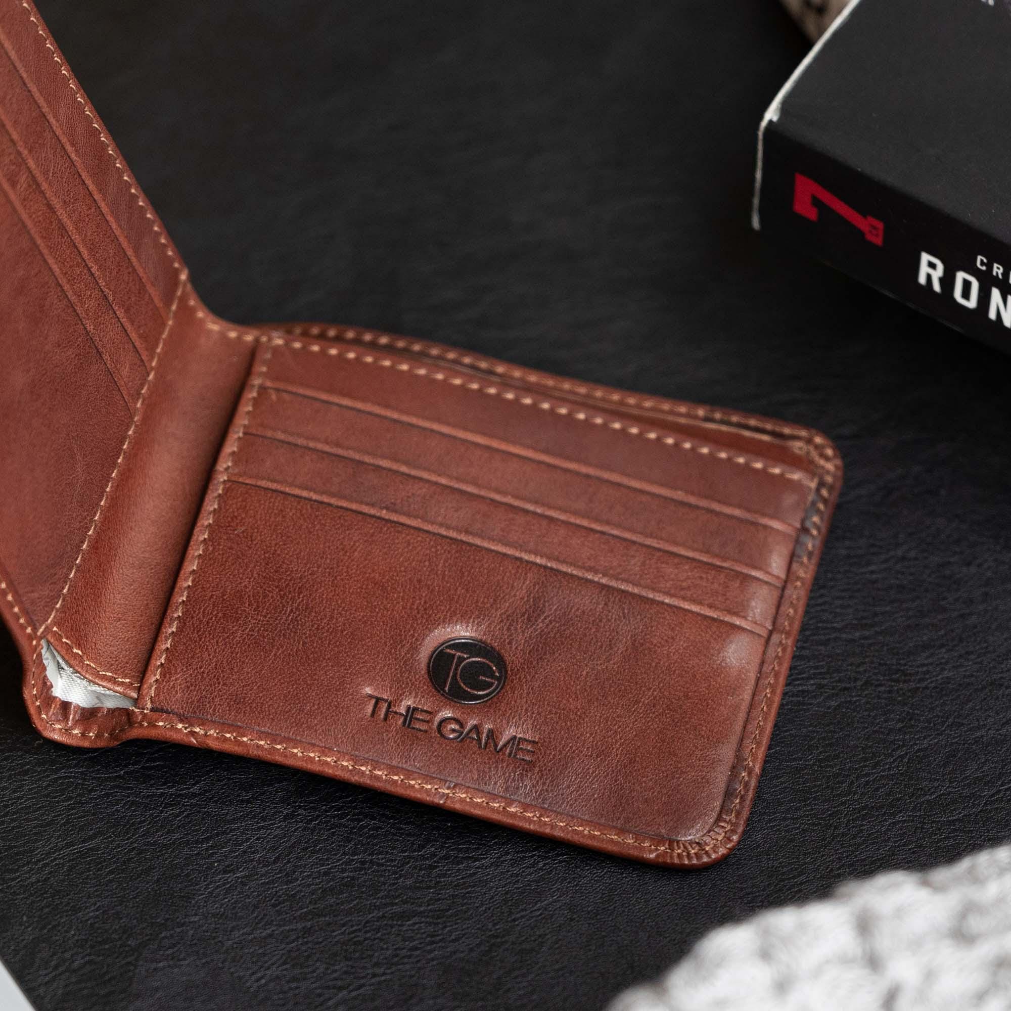 The Striker – Italian Leather Soccer Wallet | Football Wallet Gift for ...
