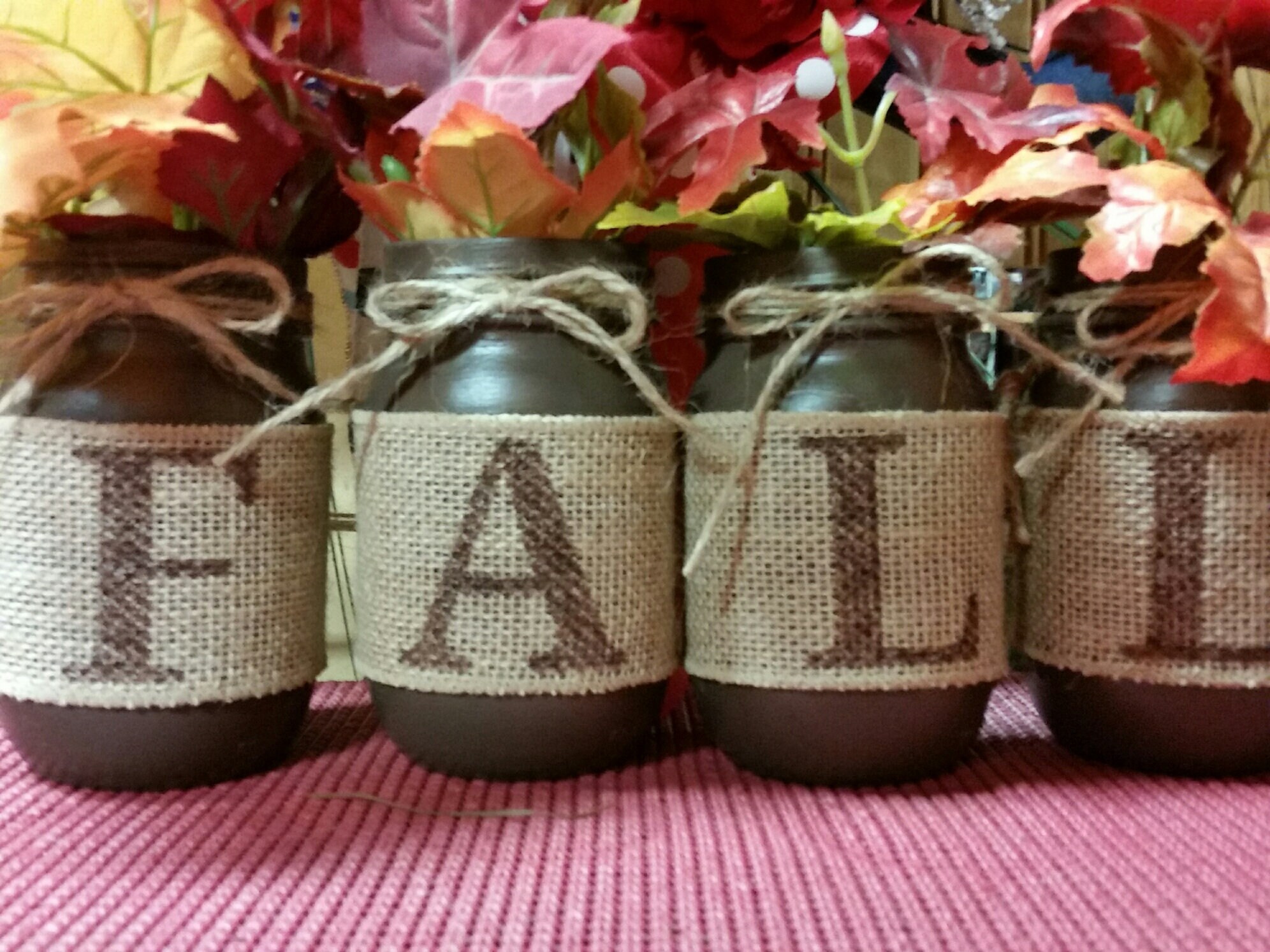 FALL Mason Jars Home Decor Set Fall Decor Thanksgiving - Etsy