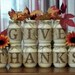GIVE THANKS Mason Jars, Home Decor Set, Fall Decor, Thanksgiving ...