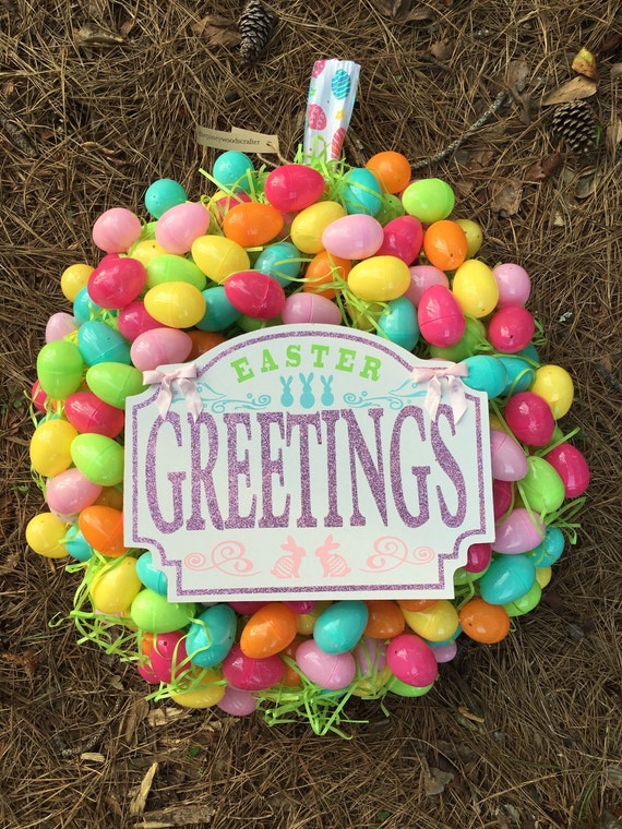 Items similar to Easter Madness- Easter, egg, grass, multi-color ...