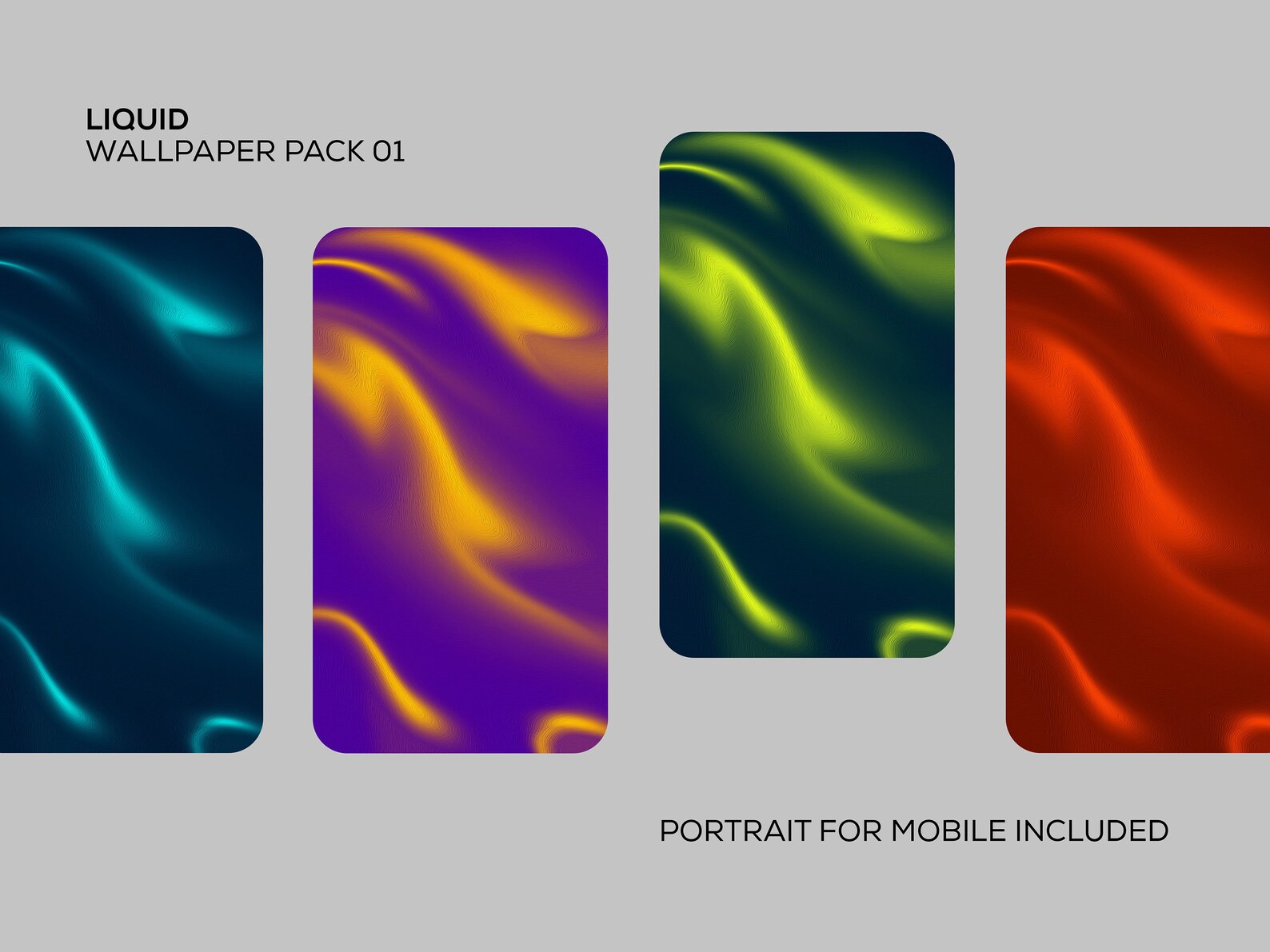 4K Liquid Gradient Wallpaper for Mac, Ipad, iPhone X4 • Liquid Gradient ...