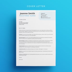 Modern Medical Nurse Resume CV Template for Pages, Word or Google Docs ...