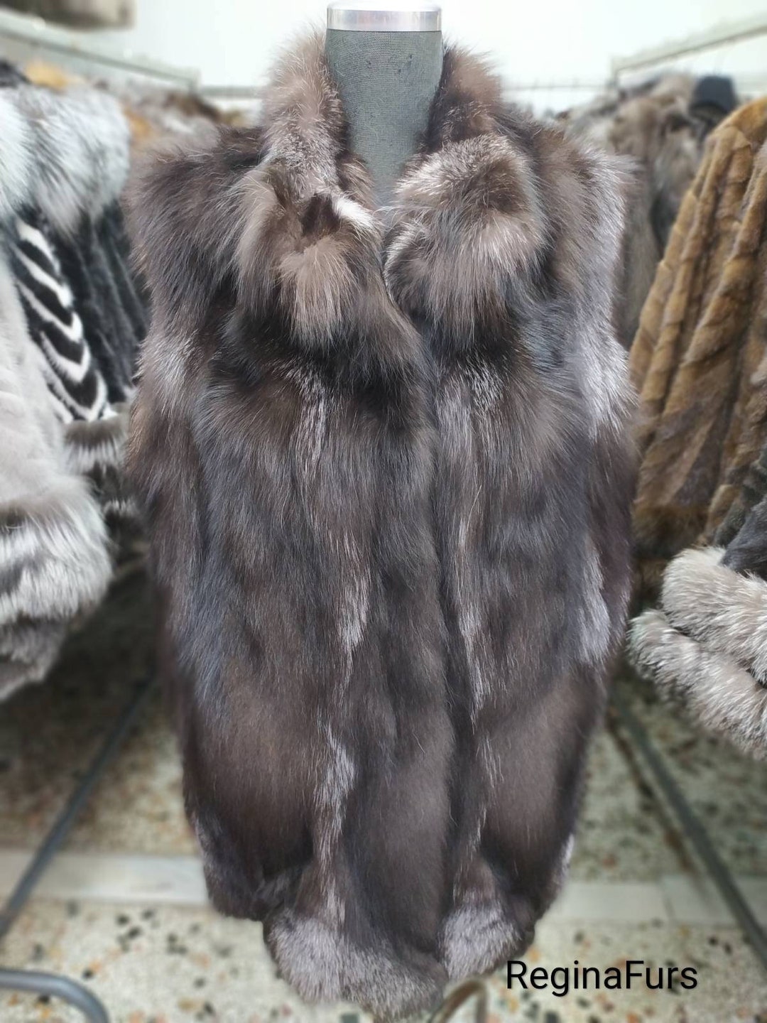 Real Fox Fur/ Genuine Fox Fur Vest/ Arizante Colour Fox Vest - Etsy
