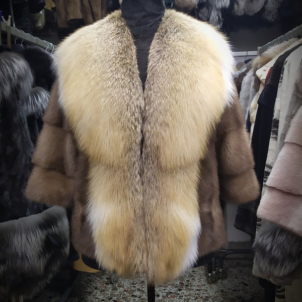 Fur Brown Jacket - Etsy