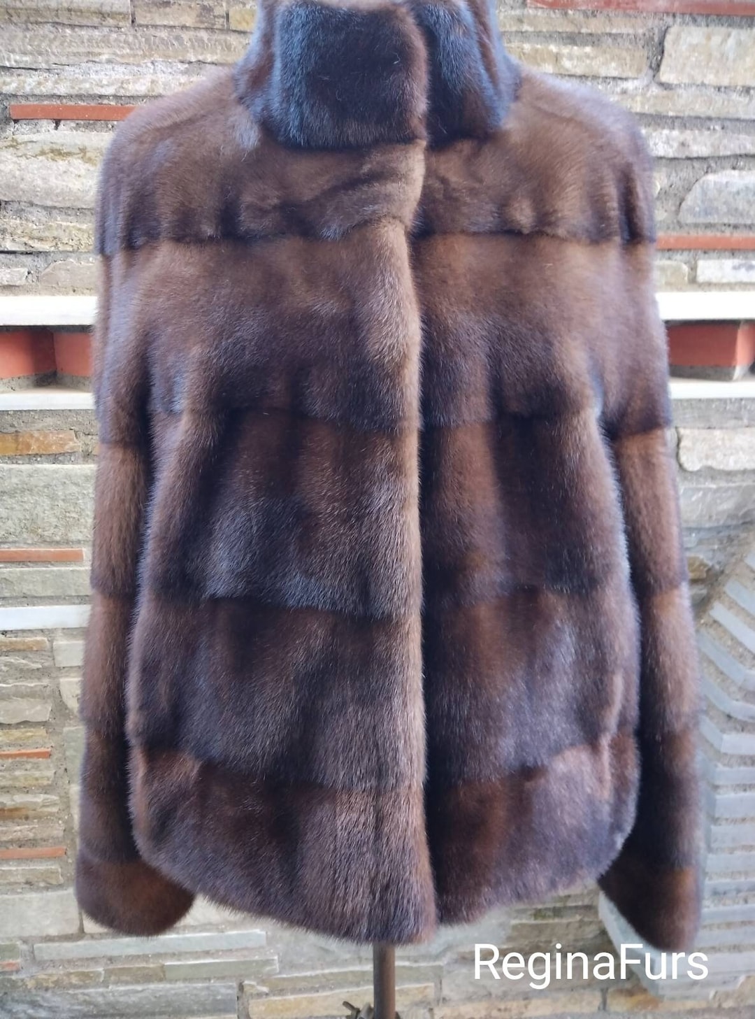Real Fur Jacket/ Genuine Demi Buff Mink Fur/ Real Collared Mink Jacket ...