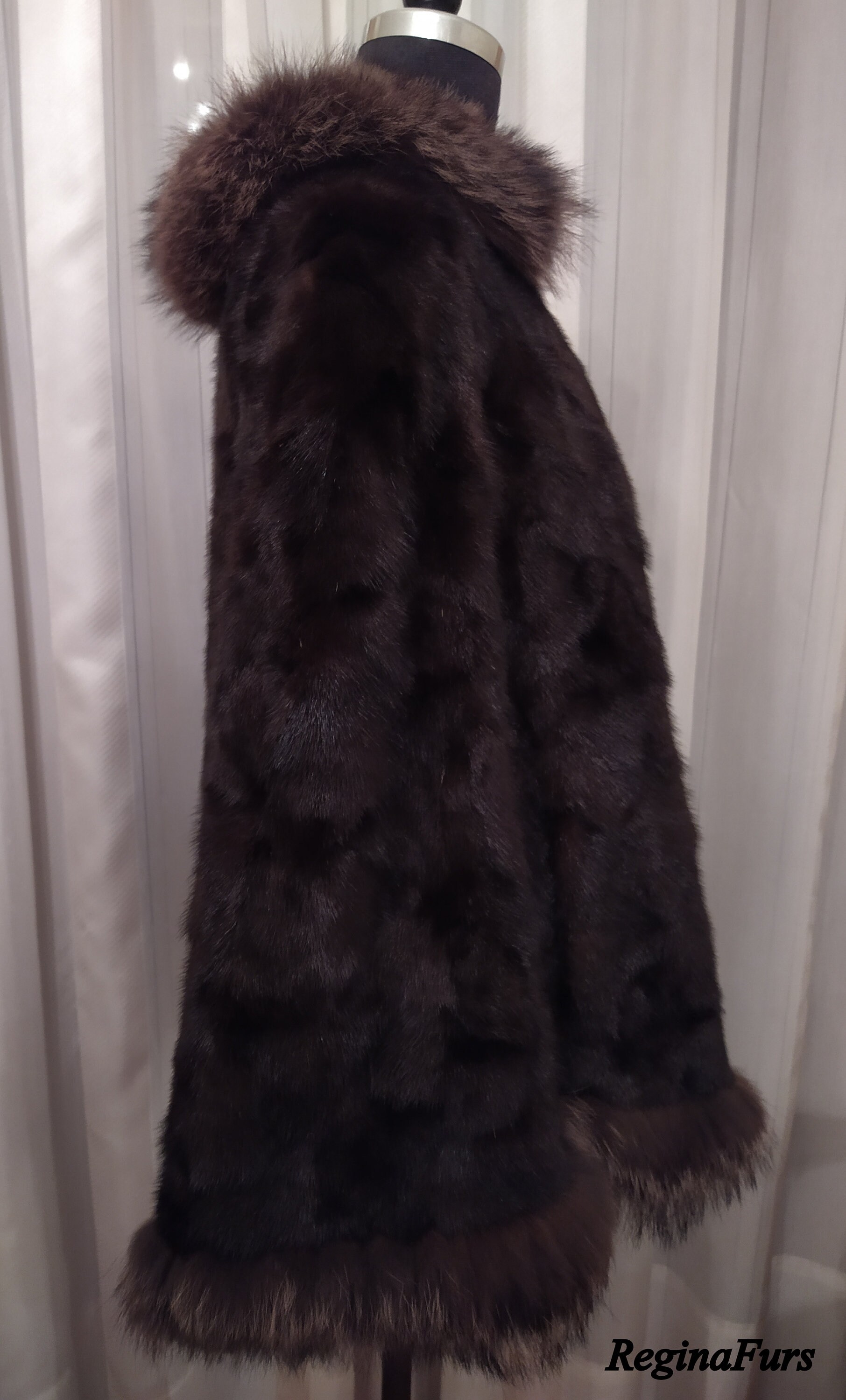 Real Fur/ Fur Cape/ Genuine Mink Fur Cape/ Fur Cape With Real - Etsy