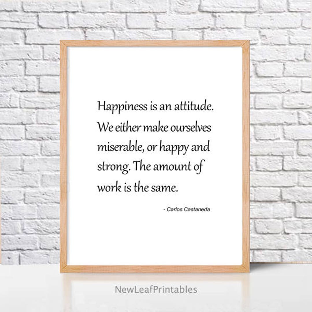 Printable Carlos Castaneda Quote, Printable Wall Art Prints ...