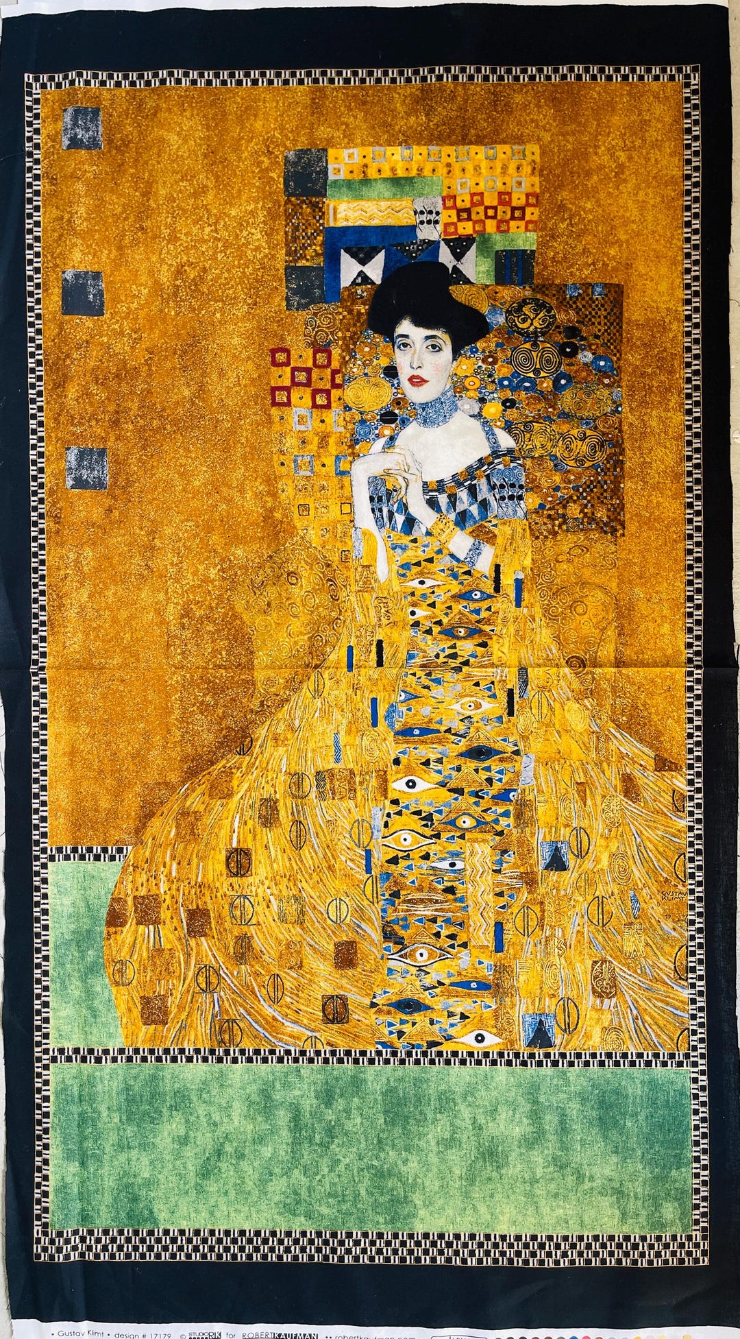 Gustav Klimt - Adele Bloch Bauer - Gold - Robert Kaufman - Quilting ...