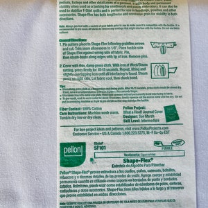 Pellon SF 101 Shape- Flex Woven Interfacing - Etsy