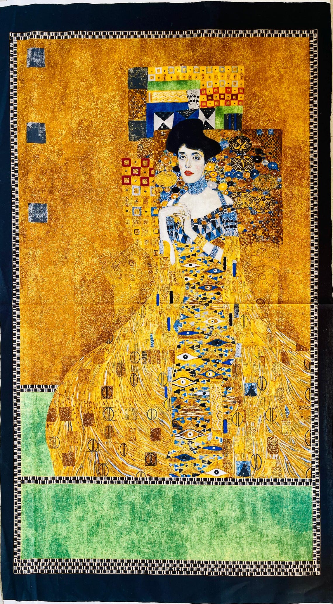 Gustav Klimt - Adele Bloch Bauer - Gold - Robert Kaufman - Quilting ...