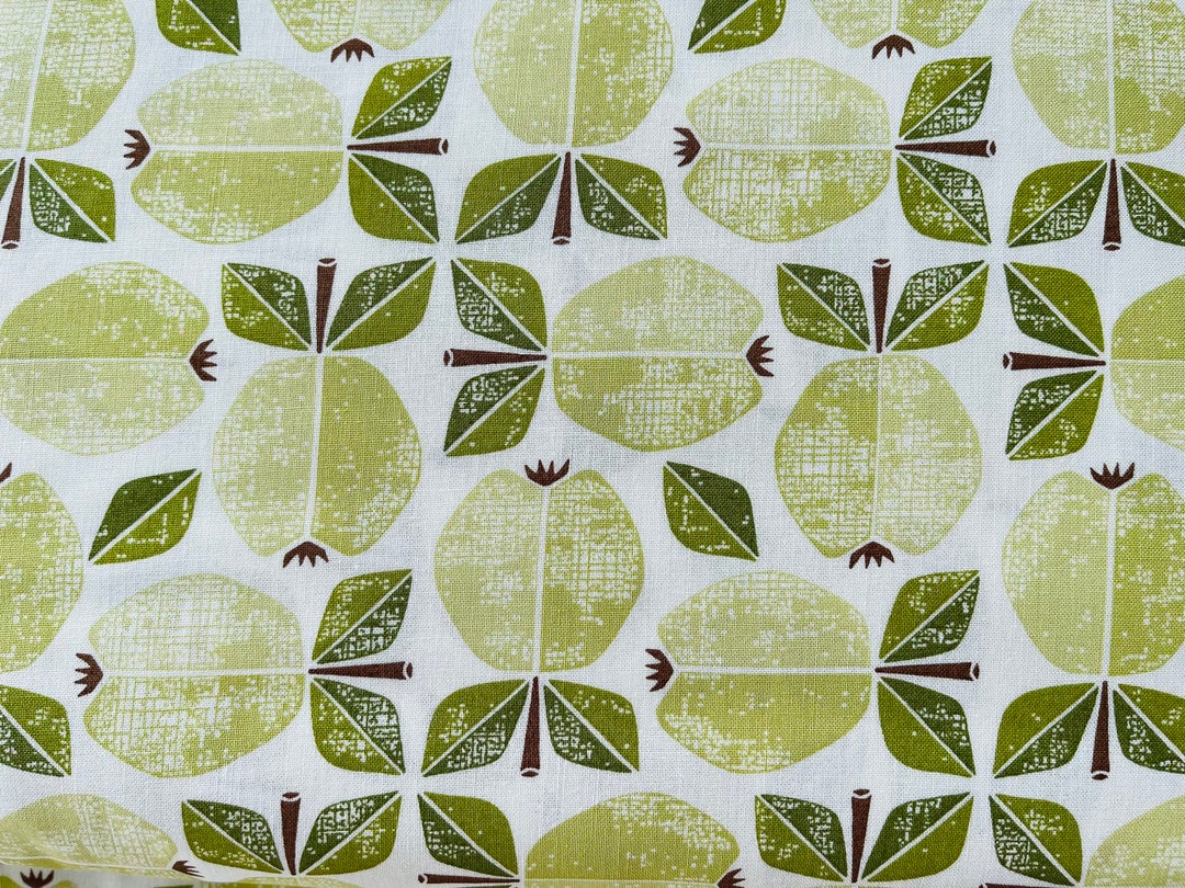 Under the Apple Tree Apple-green Fabric-loes Van Oosten - Etsy