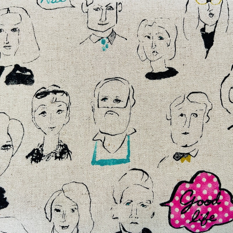 Fabric With People - Etsy