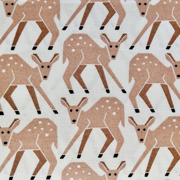 Fawn Print Fabric - Etsy