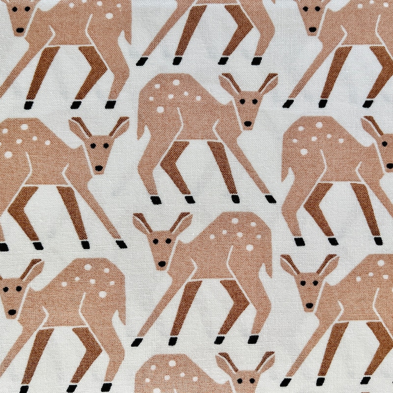 Fawn Print Fabric - Etsy