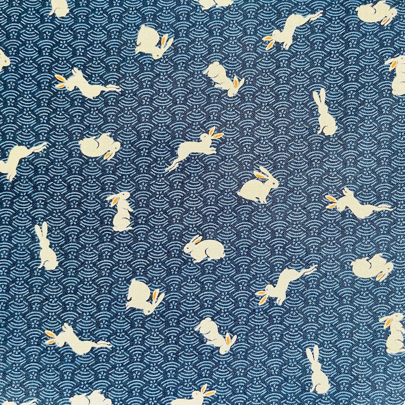 Rabbit Print Fabric - Etsy