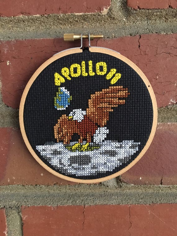 PDF PATTERN Apollo 11 Logo NASA 4 Hoop | Etsy
