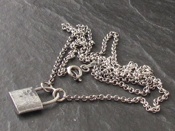 PADLOCK NECKLESS PUNK - Etsy
