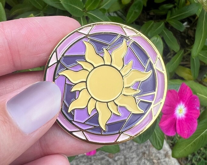 Floral Sun Pin - Etsy