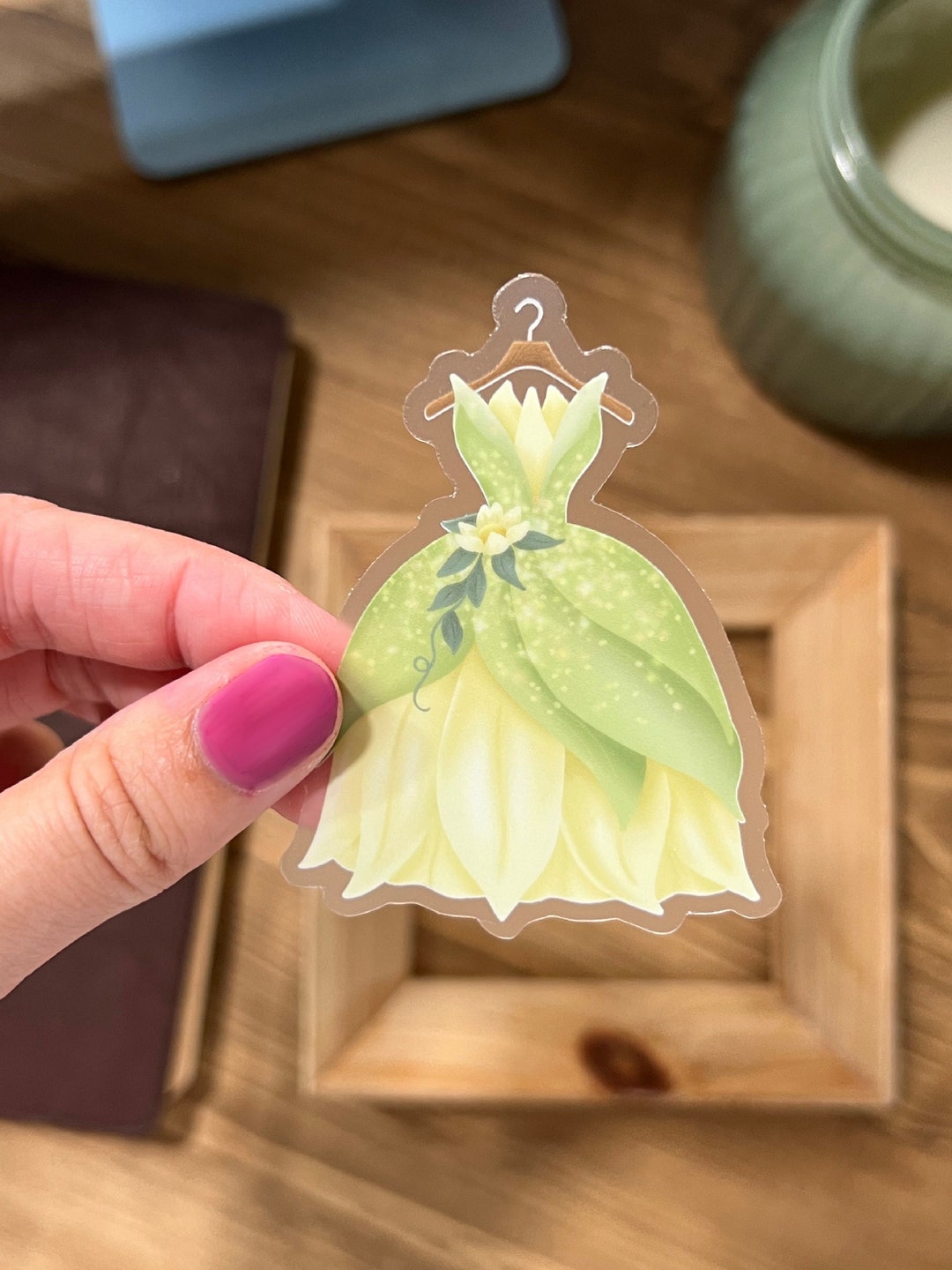 Tiana Sticker - Princess and the Frog Sticker - Tiana Dress Sticker ...