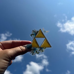 Floral Triforce Sticker - Etsy