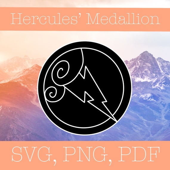 Hercules Medallion SVG file cut file | Etsy